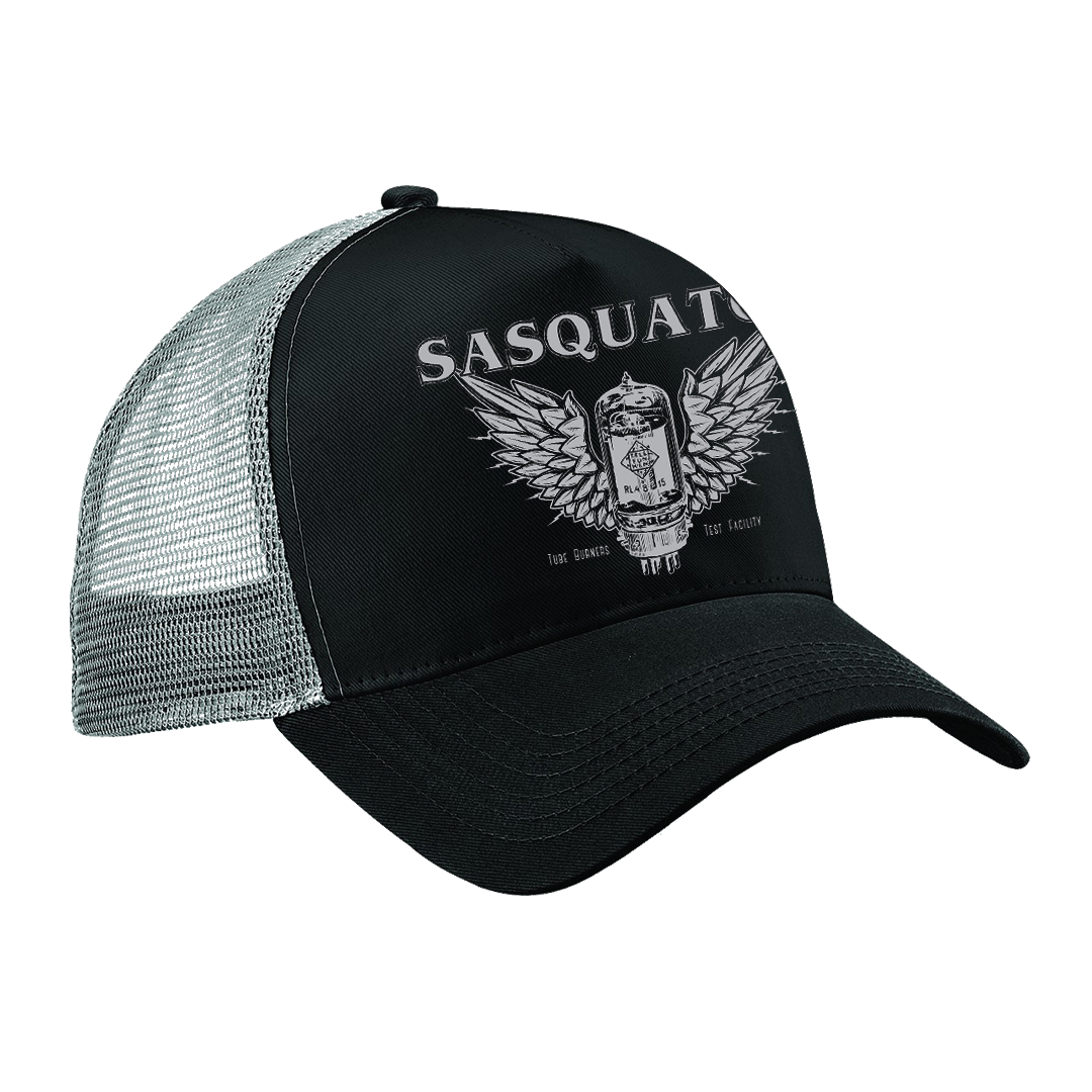 Sasquatch - Tube Burners Trucker Cap - Black/Grey – Heavy Threads