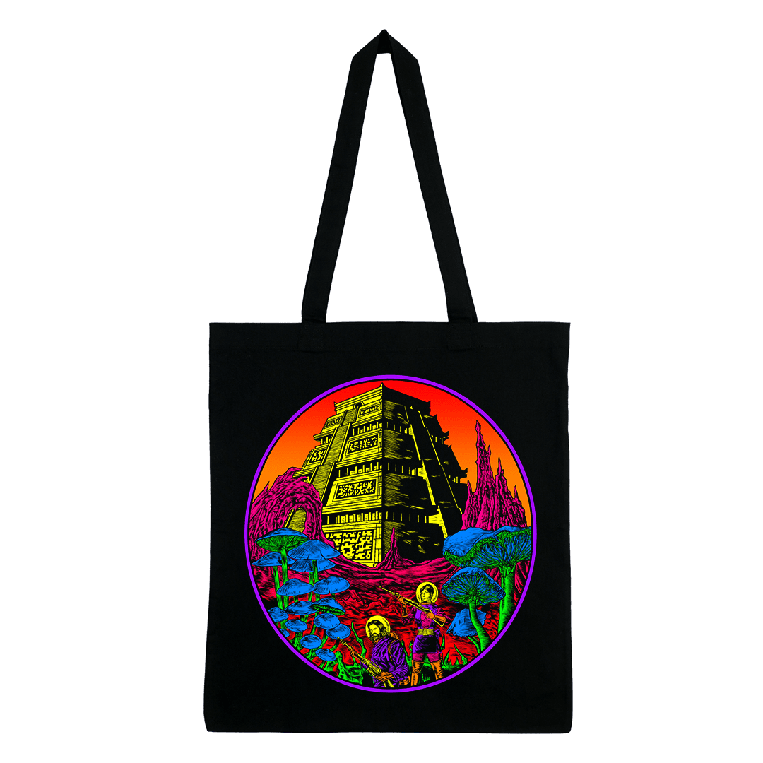 Amon Acid - Outerworlds Colour Tote Bag - Black – Heavy Threads