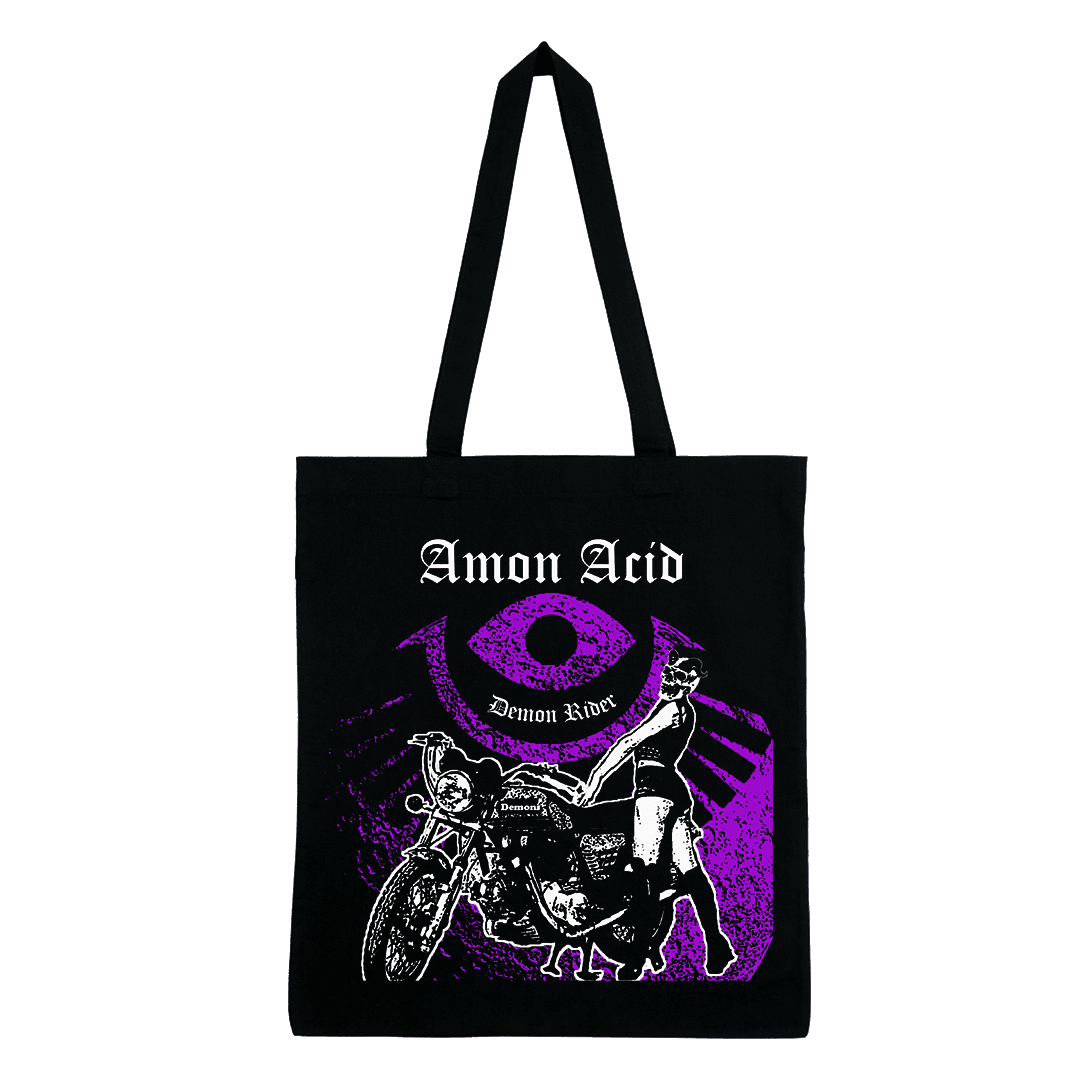 Amon Acid - Demon Rider Tote Bag - Black – Heavy Threads