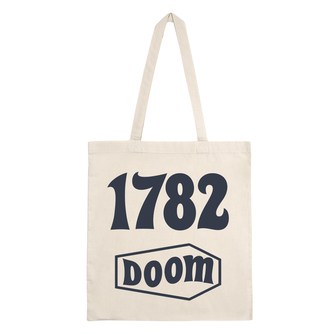 1782 - Doom Coffin Tote Bag - Natural – Heavy Threads