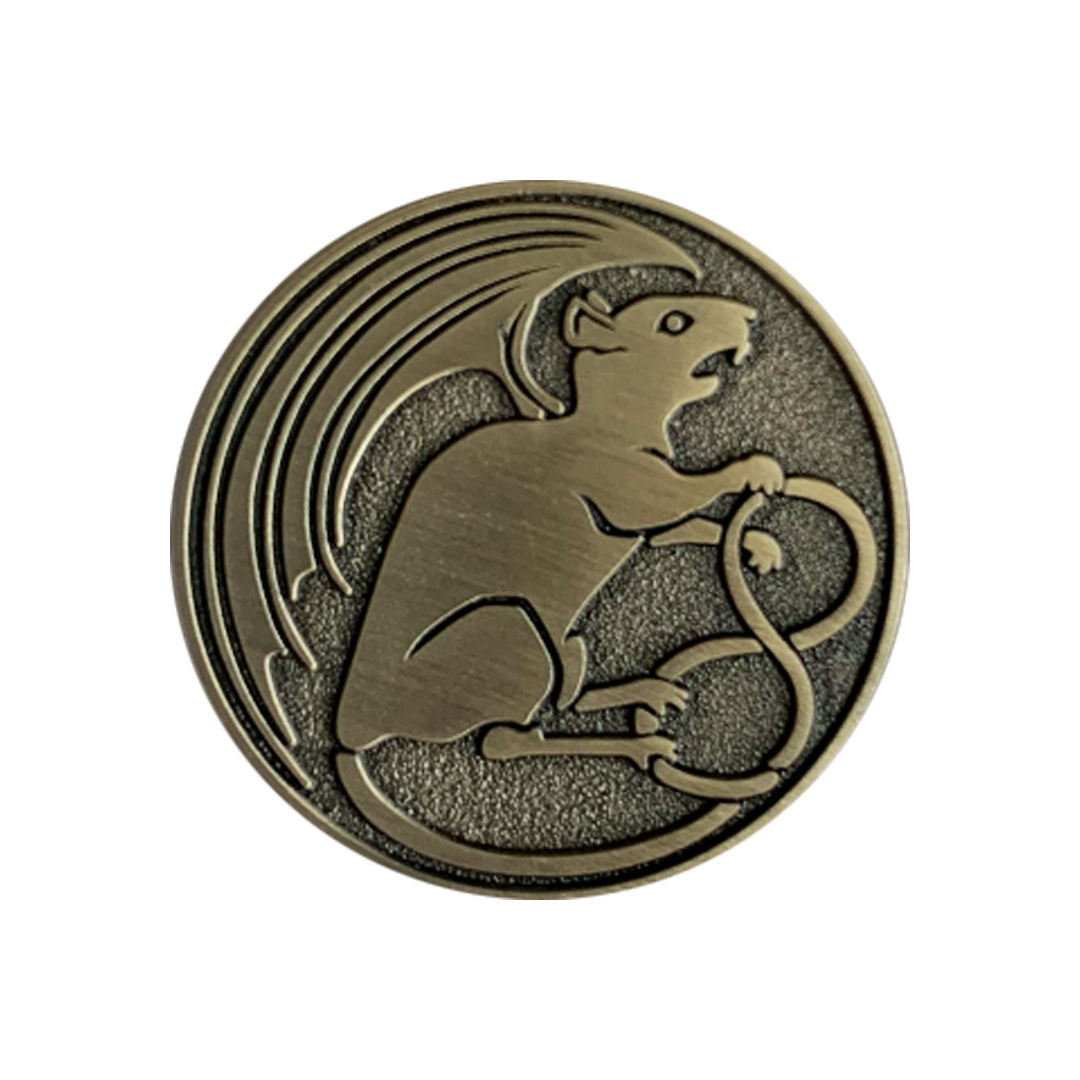 Castle Rat - Emblem Logo Pin Badge – Heavy Threads