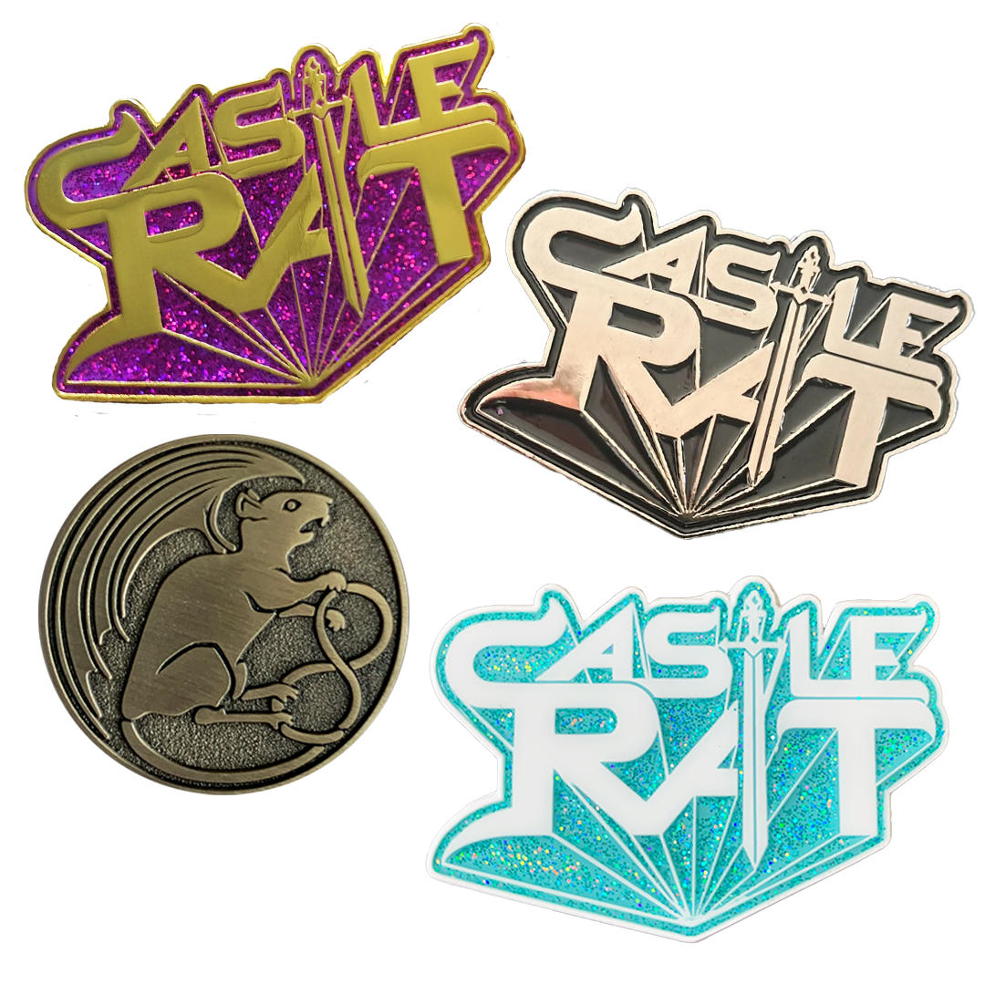 Castle Rat - Pin Badge Bundle – Heavy Threads