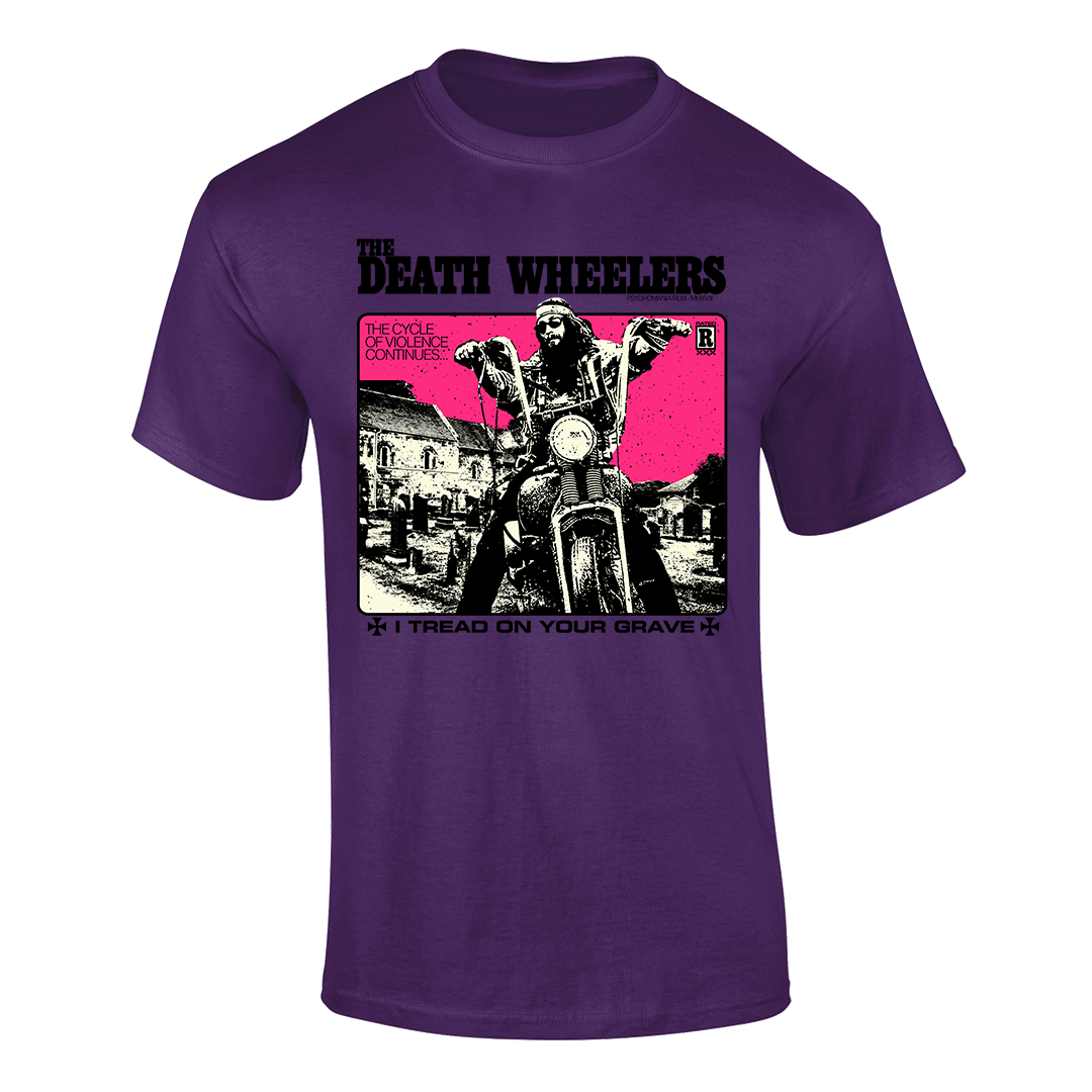 The Death Wheelers - I Tread On Your Grave T-Shirt - Purple (SALE ...