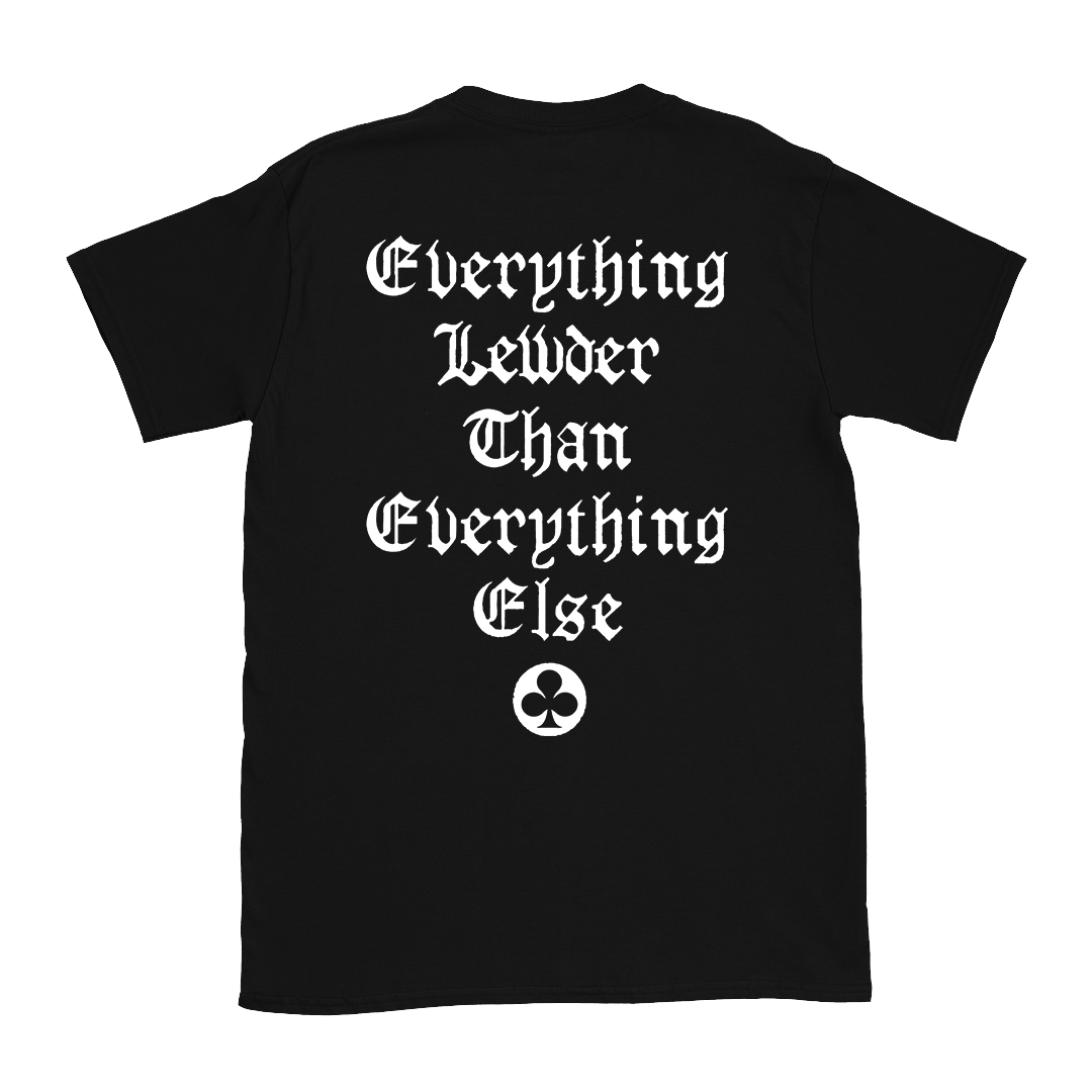 The Death Wheelers - Everything Lewder T-Shirt - Black – Heavy Threads