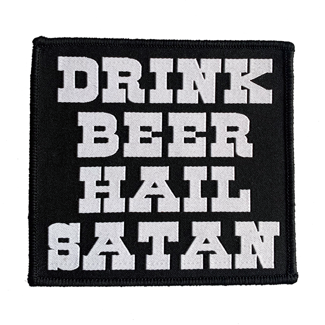 Drink Beer Hail Satan Patch – Heavy Threads