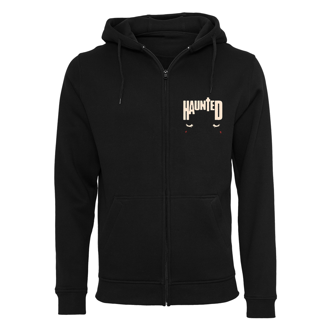 Haunted - Stare At Nothing Zip Hoodie - Black – Heavy Threads