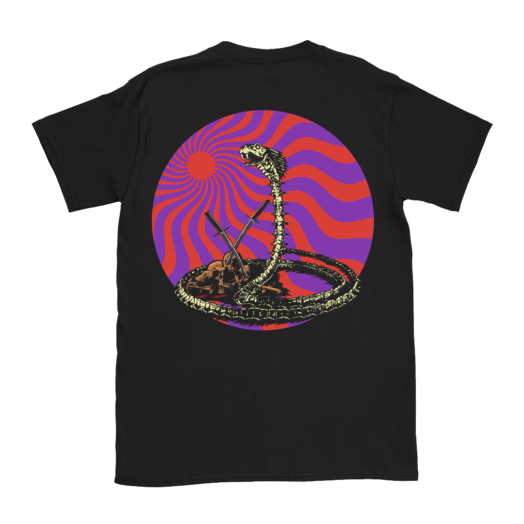 Hebi Katana - Skeleton Snake Logo Double Sided T-Shirt - Black – Heavy ...