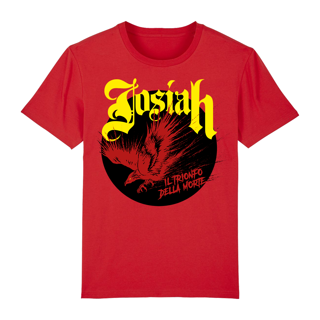 Josiah - Il Trionfo Della Morte On Red T-Shirt – Heavy Threads