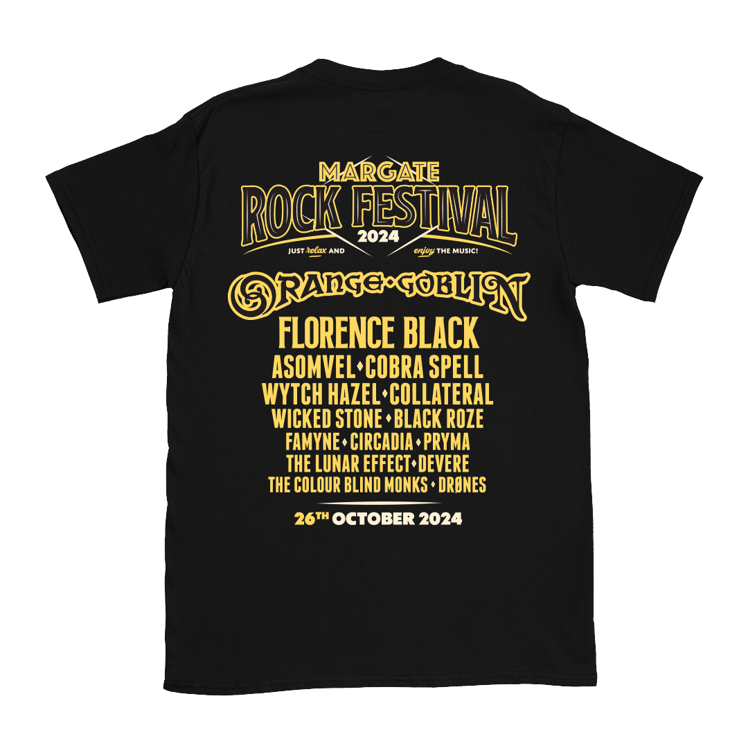 Margate Rock Festival 2024 T-Shirt - Black – Heavy Threads