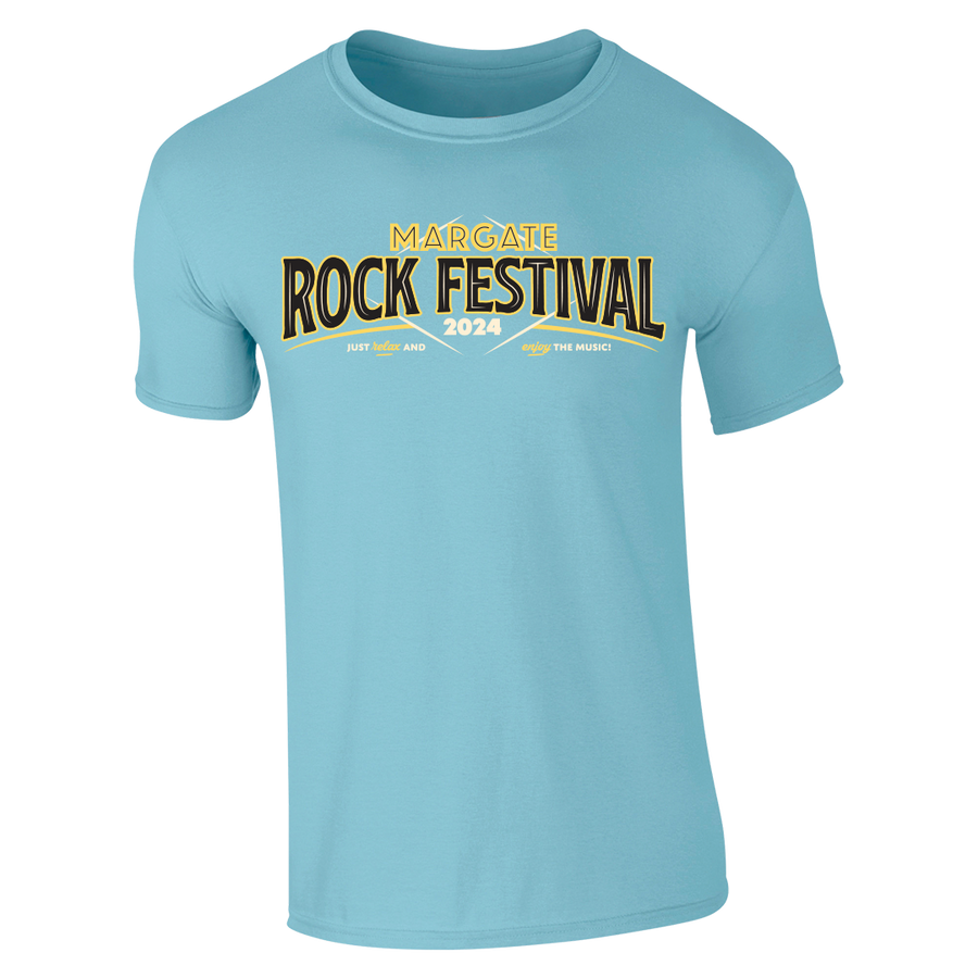Margate Rock Festival 2024 T-Shirt - Sky Blue – Heavy Threads