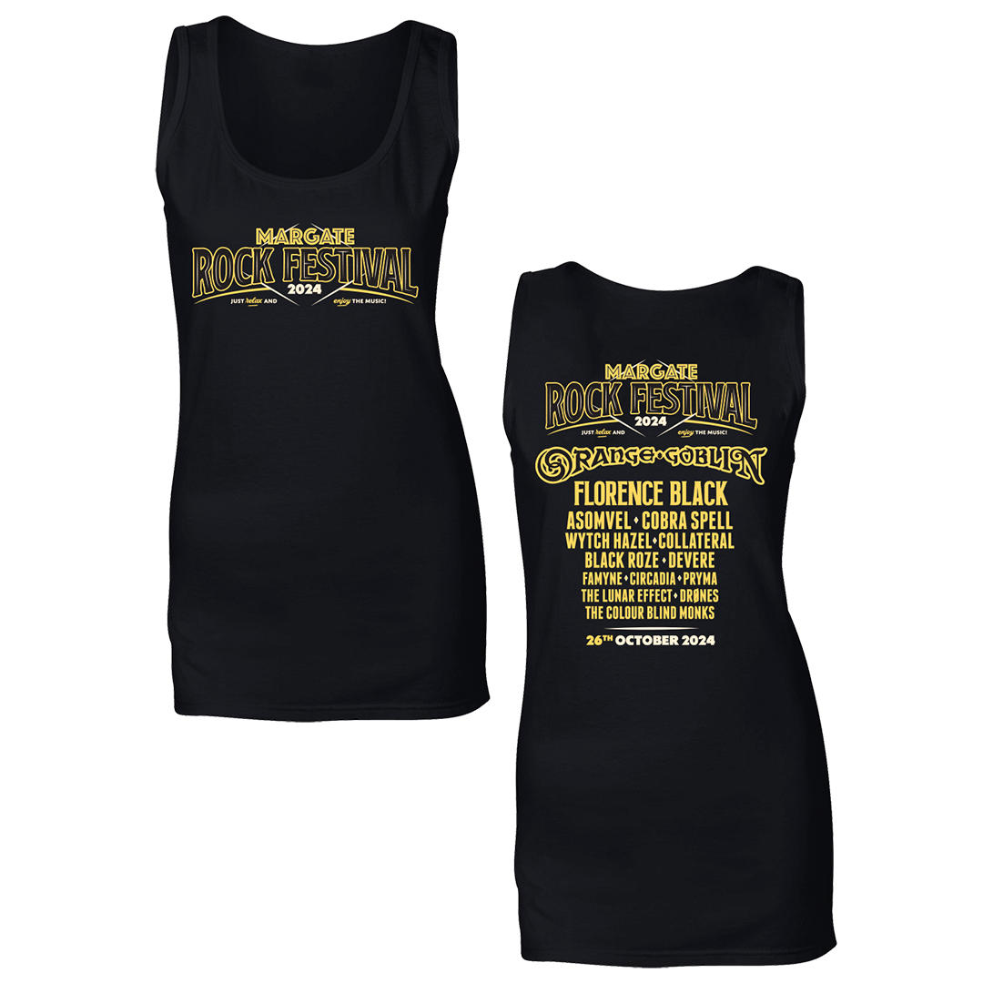 Margate Rock Festival 2024 Women's Tank Top - Black – Heavy Threads
