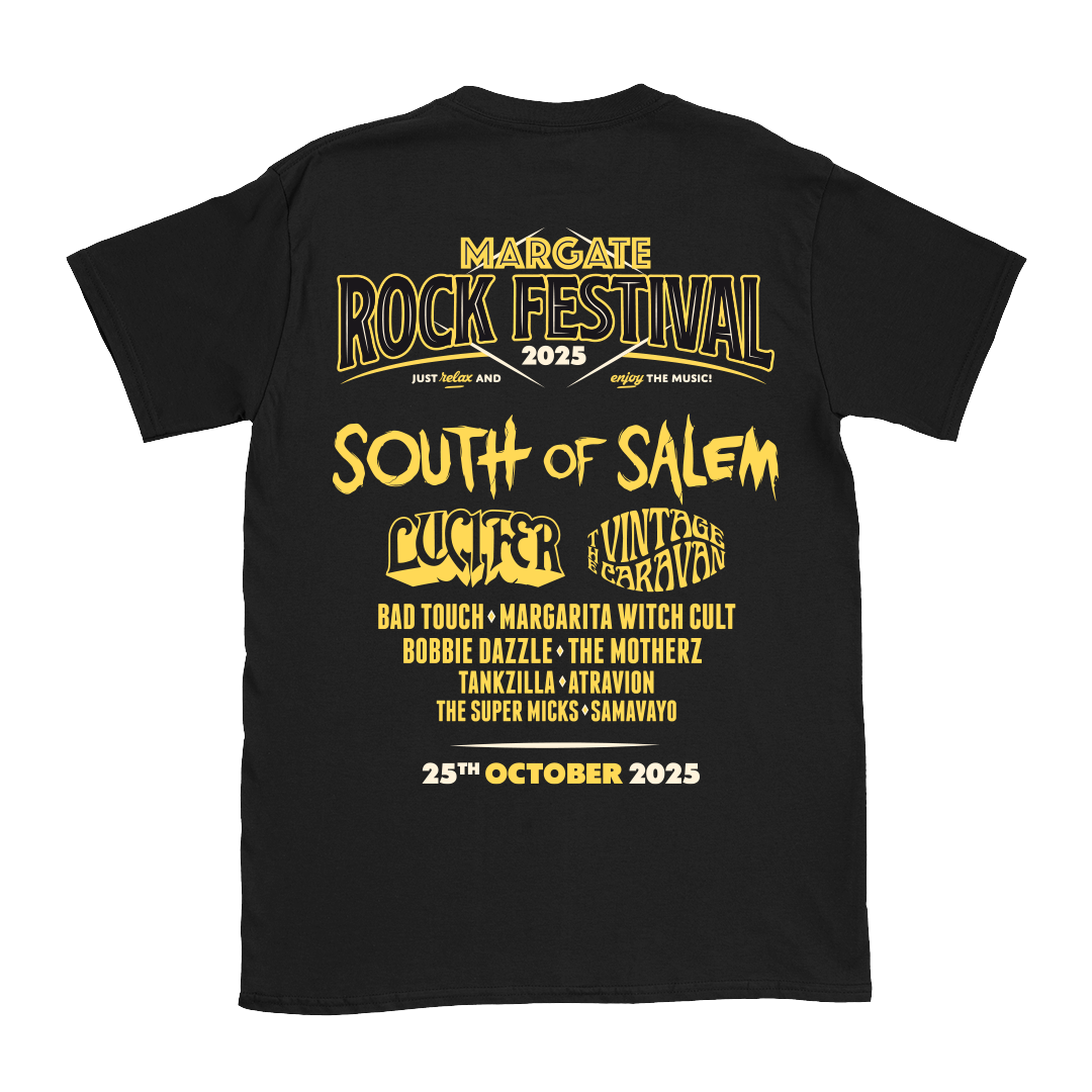 Margate Rock Festival 2025 T-Shirt - Black – Heavy Threads