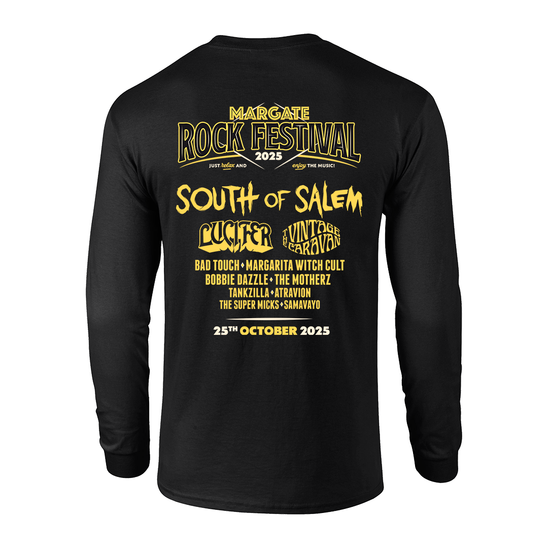 Margate Rock Festival 2025 Longsleeve - Black – Heavy Threads