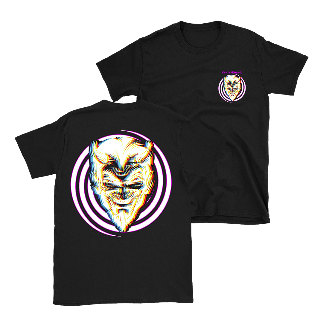 Sonic Demon - Hypnosis Demon Double Sided T-Shirt - Black – Heavy Threads