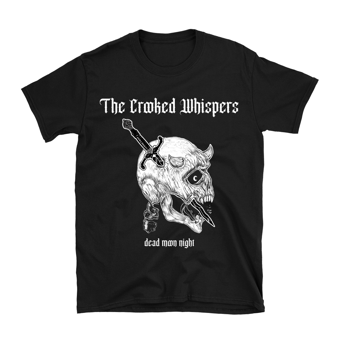 The Crooked Whispers - Dead Moon Night Skull T-Shirt - Black – Heavy ...
