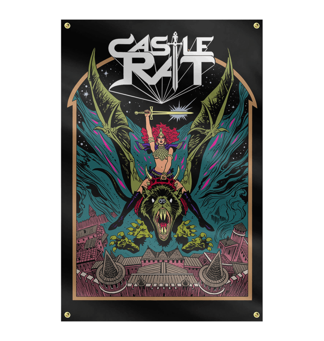 Castle Rat - Flying Rat Flag – Heavy Threads