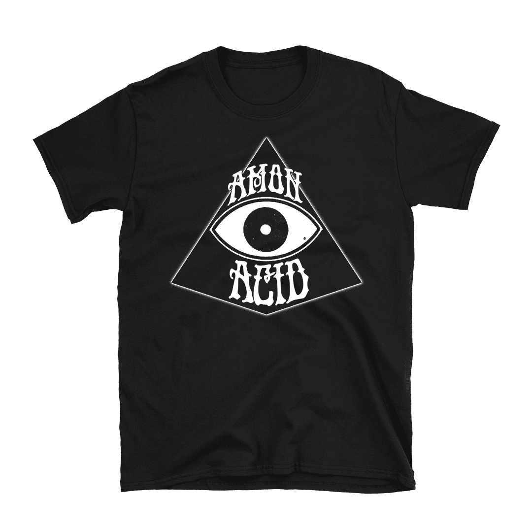 Amon Acid - Eye Logo T-Shirt - Black – Heavy Threads