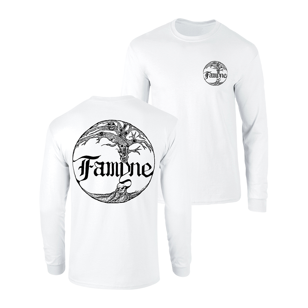 Famyne - Classic Logo Longsleeve - White – Heavy Threads