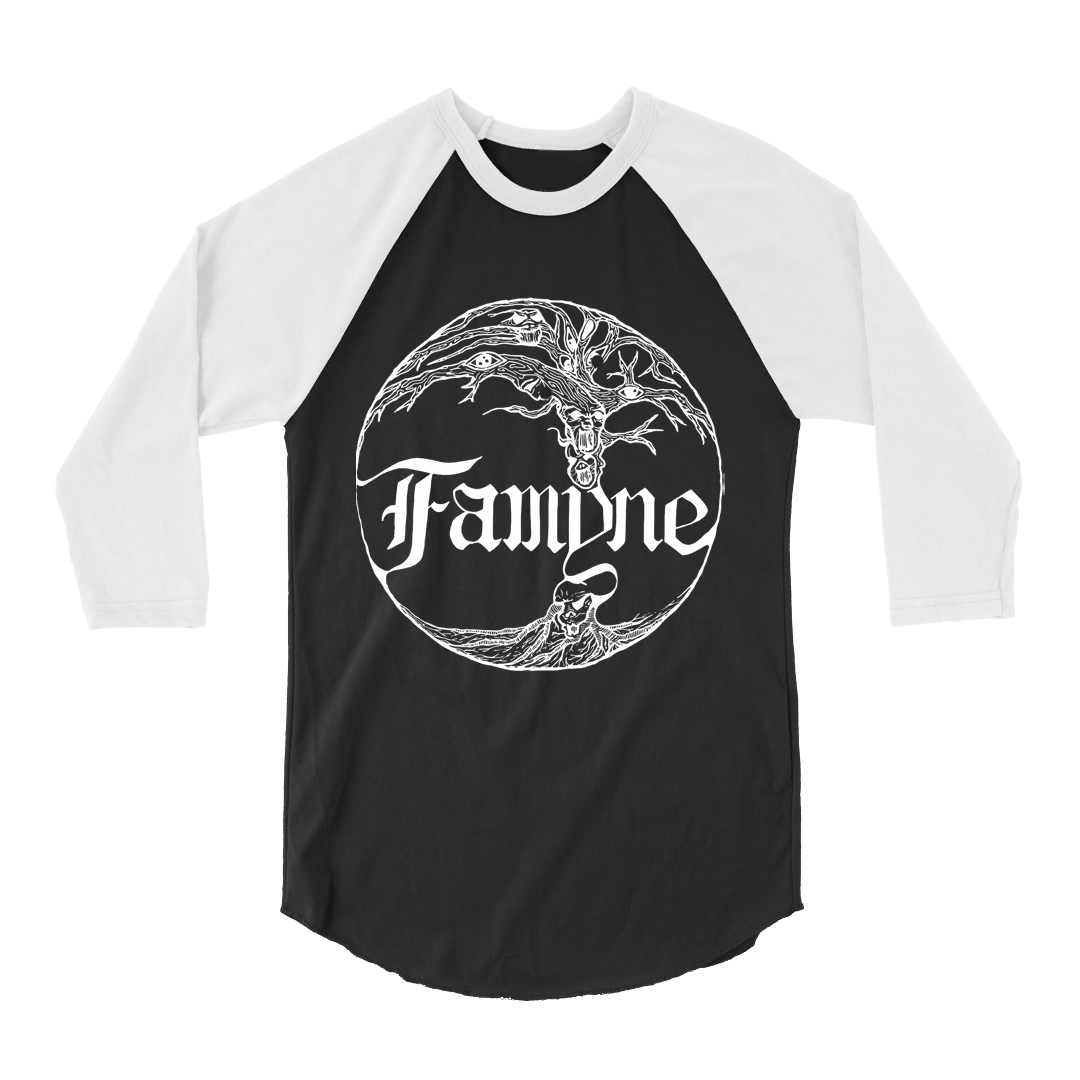 Famyne - Classic Logo Raglan - Black/White – Heavy Threads
